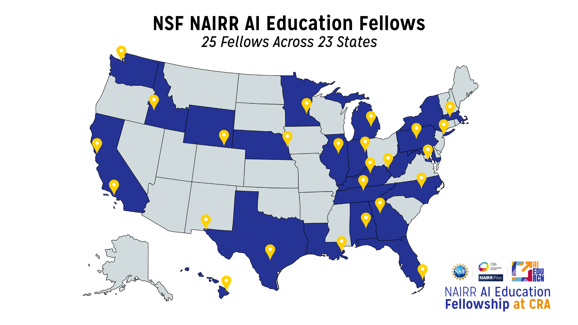 CRA Announces 25 Faculty Selected as NSF NAIRR AI Education Fellows - CRN